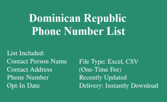 Dominican republic phone number database | Phone List