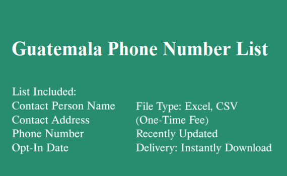 Guatemala Number Database | Phone List