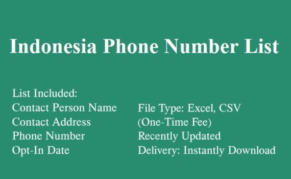Indonesia phone number database | Phone List
