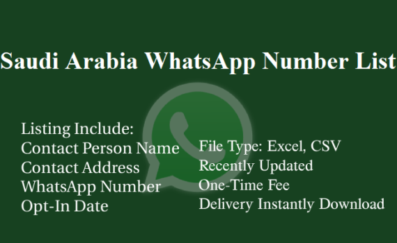 Saudi Arabia whatsapp database | Phone List