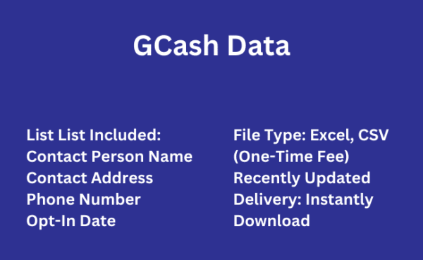 GCash data | Phone List
